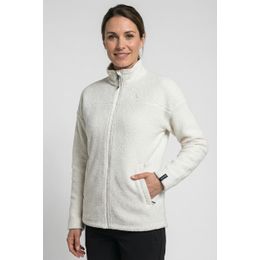 Sch&ouml;ffel SCH&Ouml;FFEL Damen Fleecejacke "CIRC Fleece Jk Style Purga WMS", wei&szlig;, Gr. 44, unifarben, Fleece, Obermaterial: 100% Polyester, Jacken, mit