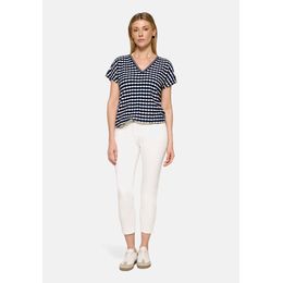 Betty Barclay Damen Kurzarmshirt "Damen mit Tunnelzug", blau, Gr. 36, Jersey, Obermaterial: 62% Polyester, 36% Viskose, 2% Elasthan, Shirts