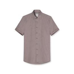 OLYMP Herren Businesshemd "OLYMP Level Five, Body Fit, Kent", beige, Gr. 39, 97% Baumwolle, 3% Elastolefin, Hemden