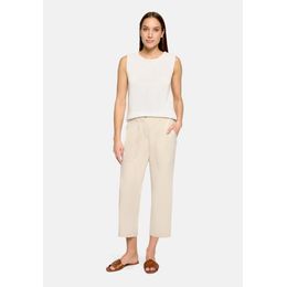 Betty Barclay Damen Stoffhose "Damen unifarben", beige, Gr. 48, Obermaterial: 70% Baumwolle, 26% Polyester, 4% Elasthan, Hosen