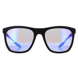 Dragon Rectangle Mens Matte Black Lumalens Blue Ionized Wilder