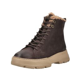 Paul Green Damen Schn&uuml;rstiefelette "Paul Green Stiefelette Nubukleder", Gr. 41mocca, Nubukleder, Schuhe