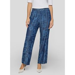 Rabe Damen Jerseyhose "Hose", blau, Gr. 44, gemustert, 100% Lyocell, Hosen