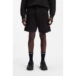 BOSS Green Herren Sweatshorts "JT Shorts", schwarz, Gr. S, unifarben, Sweatware, Obermaterial: 88% Baumwolle, 12% Polyester, Hosen