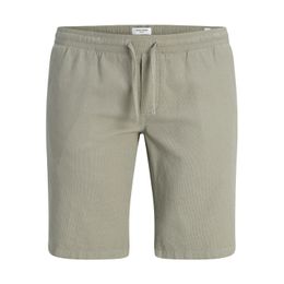 Jack & Jones PlusSize Herren Jogginghose "JPSTJAIDEN WAFFLE RESORT SHORTS PLS", beige, Gr. 48, JACK & JONES PLUSSIZE, unifarben, Web, Obermaterial: 100% Baumwolle, Hosen,
