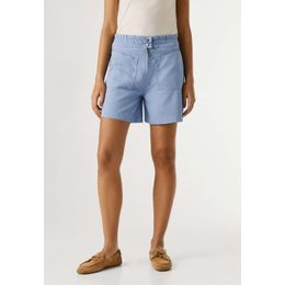 Pepe Jeans Damen Shorts "shorts CRUSADE ZIPPER SHORT", blau, Gr. XS, 60% Lyocell, 40% Baumwolle, Hosen
