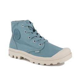 Palladium Damen Schn&uuml;rboots "PAMPA HI", Gr. 41, blau, Textil, Schuhe, Schn&uuml;rstiefel, Schn&uuml;rstiefelette aus Canvas