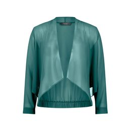Vera Mont Damen Blusenjacke "Damen ohne Verschluss"schwarz emerald, Gr. 42, Chiffon, Obermaterial: 100% Polyester, Jacken