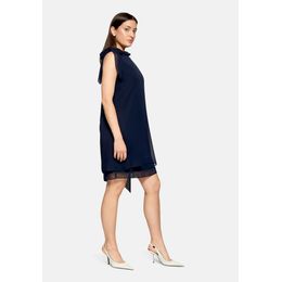 Vera Mont Damen Cocktailkleid "Damen ohne Arm", blau, Gr. 48, Chiffon, Obermaterial: 100% Polyester. Futter: 100% Polyester, Kleider, Schluppe