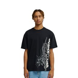 DC Shoes Herren T-Shirt "DC Side Flame", schwarz, Gr. XXL, Obermaterial: 75% Baumwolle, 25% Baumwolle., Shirts