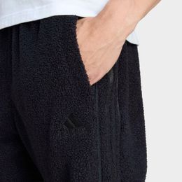 Herren Sporthose "BORG FLEECE TEAMGEIST", schwarz, Gr. XXL, adidas originals, Obermaterial: 100% Polyester, Hosen, Polarfleece Material, locker