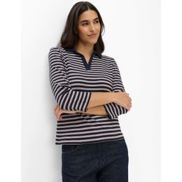 Brax Damen Poloshirt "Style CLEO M", blau, Gr. 34, 47% Baumwolle, 47% Modal, 6% Elasthan, Shirts