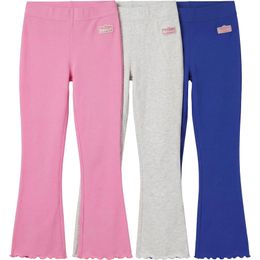 Scout M&auml;dchen Leggings "3er Packung Schlag-Leggings - NEU von Scout", bunt, Basic, Gr. 104, unifarben, Feinripp;Jersey, Obermaterial: 95% Baumwolle,