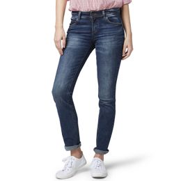 Tom Tailor Damen Straight-Jeans "Style Alexa", blau, Gr. 28, unifarben, Denim/Jeans, Obermaterial: 98% Baumwolle, 2% Elasthan, Jeans, in 5-Pocket-Form