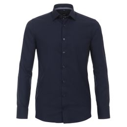 Venti Herren Businesshemd "Venti Businesshemd Langarm uni", blau, Gr. 41, unifarben, 100% Baumwolle, Hemden