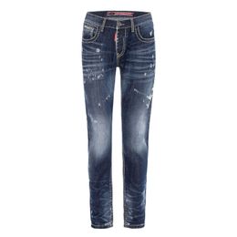 Cipo & Baxx CIPO & BAXX Herren Regular-fit-Jeans "Cipo & Baxx Jeans DENIM", blau, Gr. 30, uni, Obermaterial: 100% Baumwolle CO., Jeans, bequeme Jeans mit