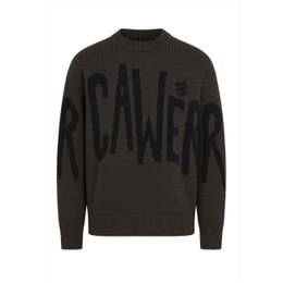 Rocawear Herren Rundhalspullover "Rocawear Rocawear Knit Pullover", braun, Gr. XL, mehrfarbig, 100% Baumwolle, Pullover
