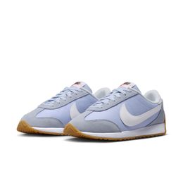 Nike Sportswear Damen Sneaker "Pacific", Gr. 36,5, blau, Leder, Textil, Schuhe, inspiriert vom Design des Nike Cortez