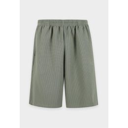 Karl Kani Herren Sweatshorts "Karl Kani Signature Waffle Shorts", gr&uuml;n, Gr. S, unifarben, 85% Baumwolle, 15% Polyester, Hosen