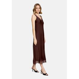 Vera Mont Damen Abendkleid "Damen mit Spitze", braun, Gr. 40, Satin, Obermaterial: 100% Polyester. Besatz: 100% Polyamid. Futter: 100% Polyester,