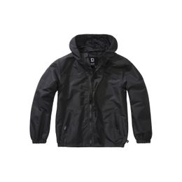 Brandit Kinder Allwetterjacke "Brandit Herren Kids Summer Windbreaker Frontzip", schwarz, Gr. 122, unifarben, 100% Polyester, Jacken