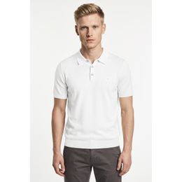 Fynch-Hatton Herren Poloshirt, wei&szlig;, Gr. XXL, unifarben, Jersey, Obermaterial: 100% Baumwolle, Shirts, mit Logo Stickerei