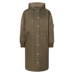 JOOP! JOOP Damen Langmantel "Cydnee", braun, Gr. XS, unifarben, Web, Obermaterial: 100% Polyester, M&auml;ntel, mit Kapuze