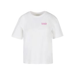 MISS TEE Damen T-Shirt "Miss Tee Dreaming Of Friday Tee", wei&szlig;, Gr. S, bedruckt, 100% Baumwolle, Shirts