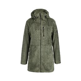Icepeak Damen Fleecejacke "Icepeak CHELLES", gr&uuml;n, Gr. XXXL, Obermaterial: 100% Polyester, Jacken, mit verstellbarer Kapuze, schnell trocknend, aus