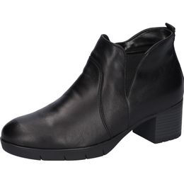 Waldl&auml;ufer WALDL&Auml;UFER Damen Ankleboots "H-NADJA", Gr. 6, schwarz, Nappaleder, unifarben, Schuhe, Kurz-Stiefelette, Bequemschuh, Blockabsatz, in Komfortweite H
