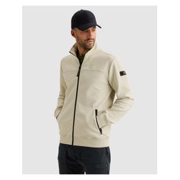 PME-Legend PME LEGEND Herren Sweatjacke, beige, Gr. XXL, gemustert, Sweatware, Obermaterial: 80% Baumwolle, 15% Polyester, 5% Elasthan, Sweatjacken, Seitliche