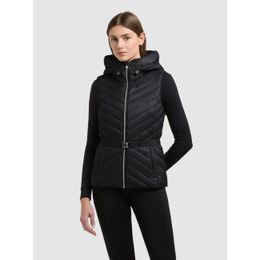 Khujo Damen Steppweste "DEMIE", schwarz, Gr. M, unifarben, Web, 100% Nylon, Westen