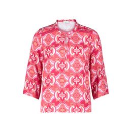 Cartoon Damen Schlupfbluse "Damen mit R&uuml;schen", rot, Gr. 34, Obermaterial: 100% Viskose, Blusen