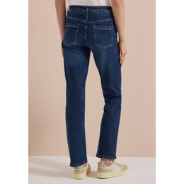 Cecil Damen Slim-fit-Jeans, blau, Gr. 29, unifarben, Jeans, 97% Baumwolle, 3% Elasthan, Jeans, High Waist
