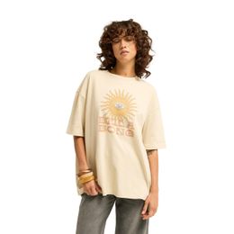 Billabong Damen Oversize-Shirt "A/DIV Good Vibes", beige, Gr. L, Obermaterial: 100% Baumwolle., Shirts