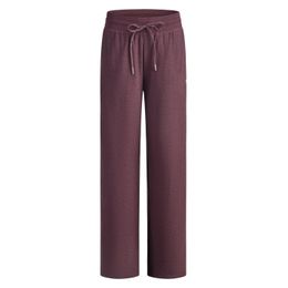 FABLETICS Damen Jogginghose "Fabletics Hose CLOUD JERSEY WIDE LEG PANT", rot, Gr. M, uni, Obermaterial: 88% Polyester PES. 12% Elasthan EL., Hosen,