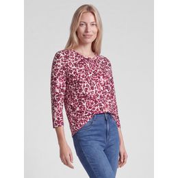 Rabe Damen Print-Shirt "T-Shirt", rot, Gr. 46, gebl&uuml;mt, 92% Baumwolle, 8% Elasthan, Shirts
