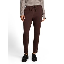 Tom Tailor Damen Jogger Pants "Loose - Slim"java schwarz braun, Gr. 36, Web, Obermaterial: 60% Viskose, 34% Polyamid, 6% Elasthan. Futter: 100%