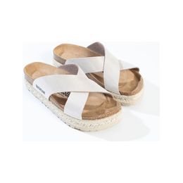 BACKSUN Pantoletten "Milano" in Beige - 60% | Gr&ouml;&szlig;e 37 | Damen-pantoletten