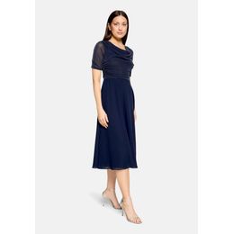 Vera Mont Damen Cocktailkleid "Damen im Glitzer-Look", blau, festlich, Gr. 48, Obermaterial: 100% Polyester. Futter: 100% Polyester, Kleider