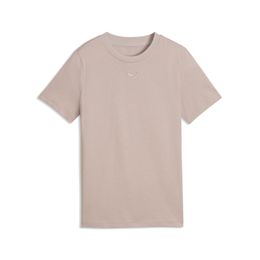 Puma Kinder T-Shirt "Essentials T-Shirt M&auml;dchen", beige, Gr. 128, clean, Obermaterial: 100% Baumwolle. Kragen: 70% Baumwolle, 30% Polyester, Shirts