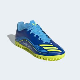 M&auml;dchen Fu&szlig;ballschuh "F50 MESSI CLUB KUNSTRASEN KINDER", adidas Performance, Gr. 38, blau, Synthetik, Schuhe, f&uuml;r harte Untergr&uuml;nde Asche und