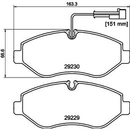 DON Bremsbelagsatz, Scheibenbremse pcp1714 f&uuml;r RENAULT TRUCKS NISSAN