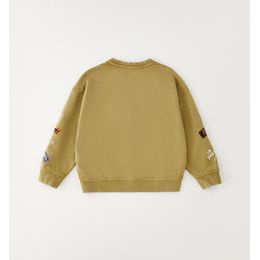 IDO Jungen Sweatshirt "BABY BOY SWEATER"beige, Gr. 122, 100% Baumwolle, Sweatshirts