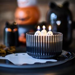 IKEA KUSTFYR Duftkerze im Glas, 3 Dochte
