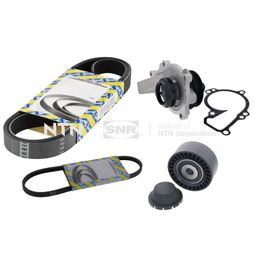SNR Wasserpumpe + Keilrippenriemensatz kap859490 f&uuml;r Citro&euml;n/Peugeot