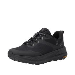 RIEKER SPORT Damen Plateausneaker, Gr. 44, schwarz, Textil, Mesh, unifarben, Basic, Schuhe, Outdoorschuh mit ultragrip-Laufsohle und Gummizug, TEX