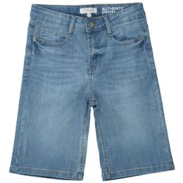 STACCATO M&auml;dchen Jeansbermudas, blau, Gr. 164, unifarben, Denim/Jeans, Obermaterial: 80% Baumwolle, 19% Polyester, 1% Elasthan, Jeans, im
