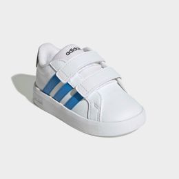 Kinder Sneaker "GRAND COURT 3.0 KIDS", adidas Sportswear, Gr. 22, blau, Synthetik, Textil, Schuhe, f&uuml;r Kinder