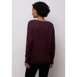 Street One Damen Strickpullover, lila, Gr. 38, unifarben, Web;Feinstrick;Grobstrick, 37% Baumwolle, 34% Polyacryl, 26% Polyester, 3% Elasthan,